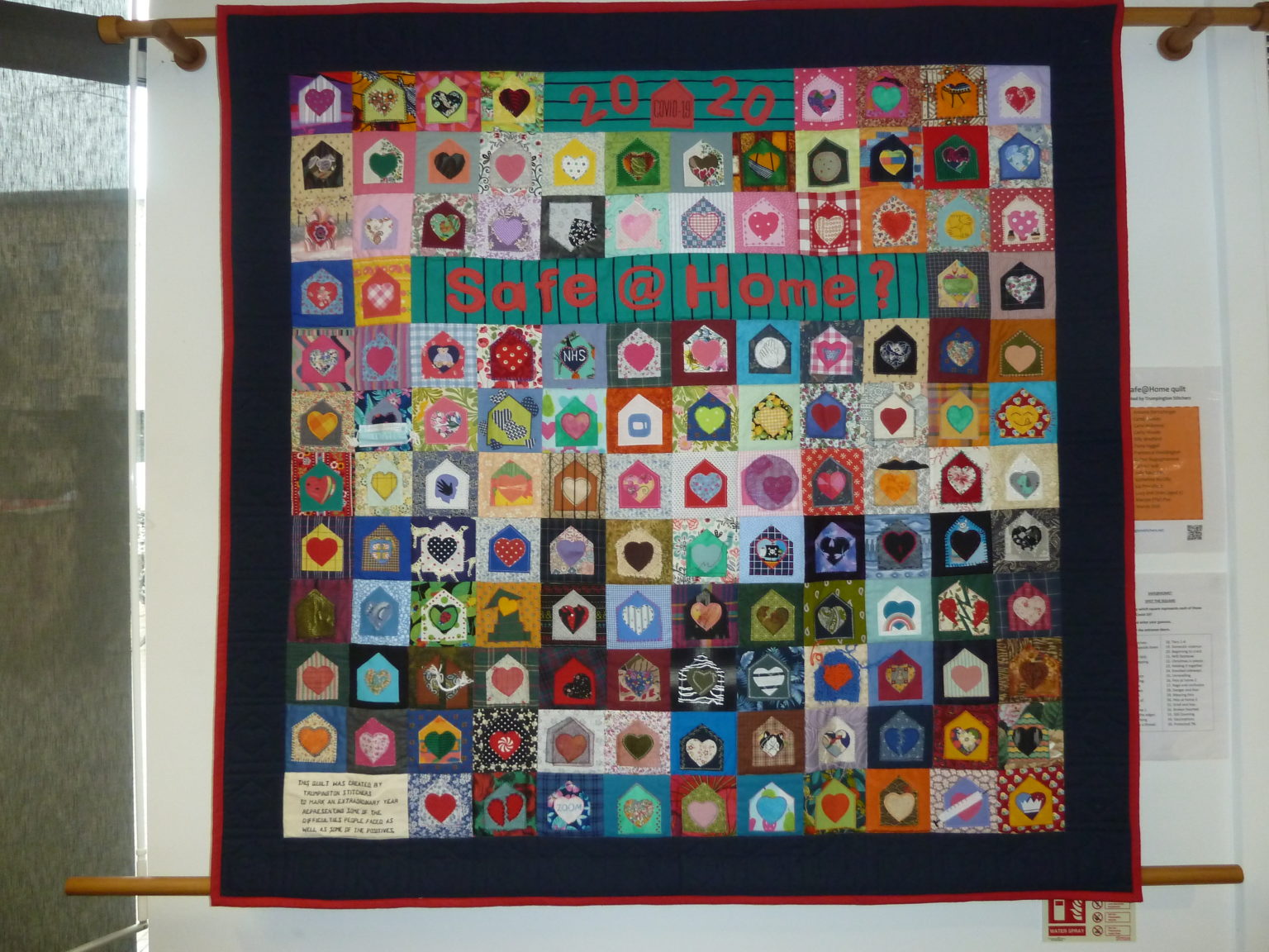 "Safe@Home?" Quilt - Trumpington Stitchers