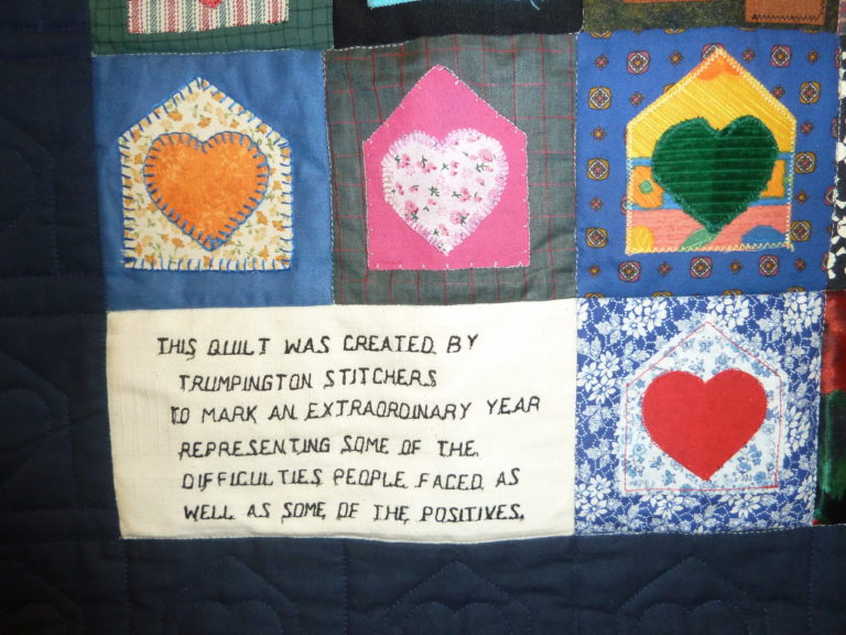 "Safe@Home?" Quilt - Trumpington Stitchers